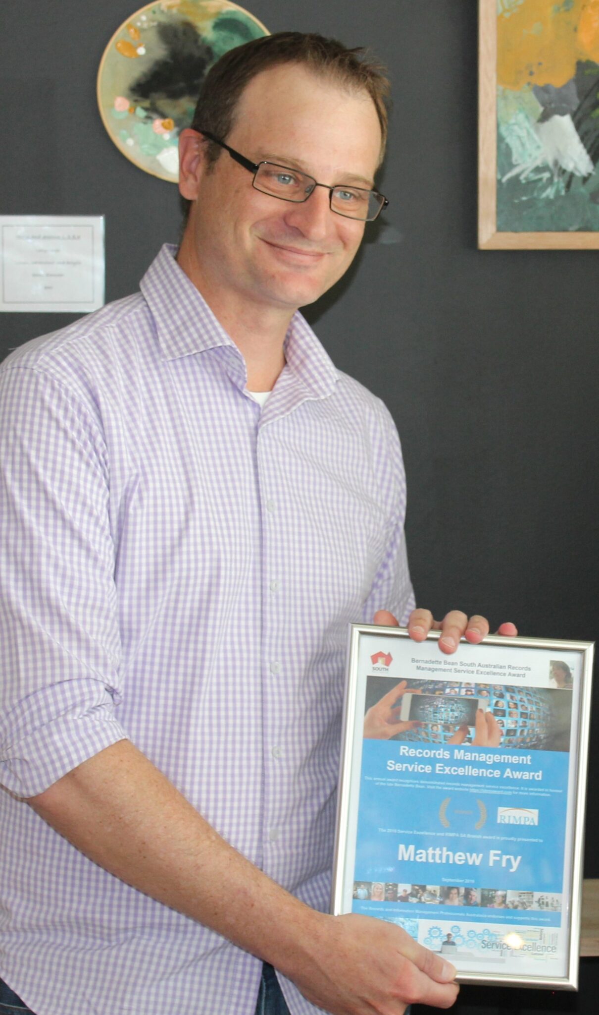 2019 Award Winner Matthew Fry — Bernadette Bean SA Records Management ...